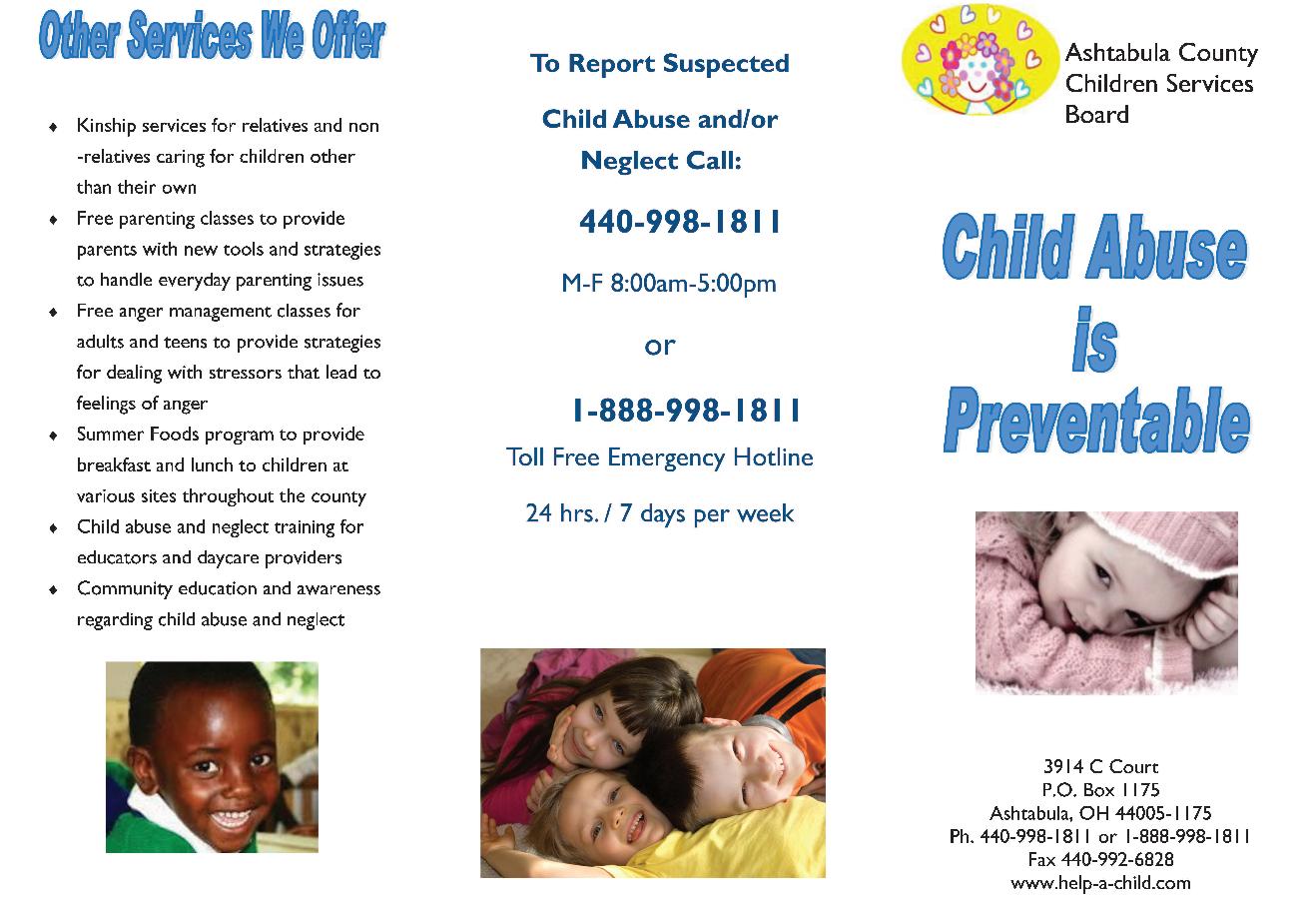 Brochures – Ashtabula County Children Services Board
